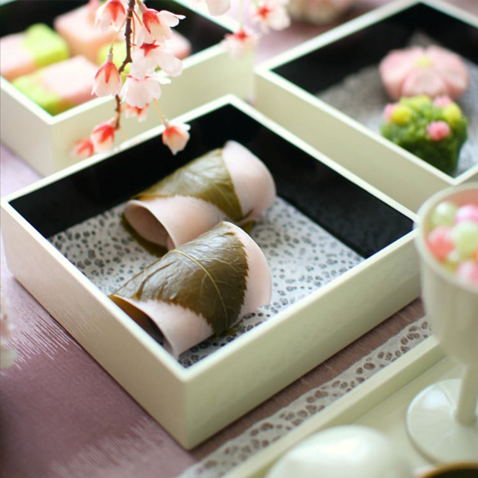 3-Tiered Jubako Bento Box (White) – The House of Umami